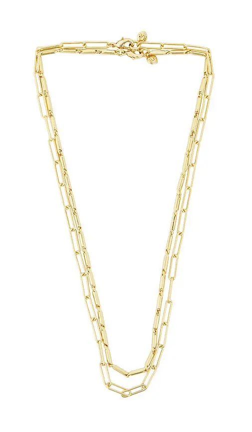 ROXANNE ASSOULIN The Chain Reaction Short Duo Necklace - Gold