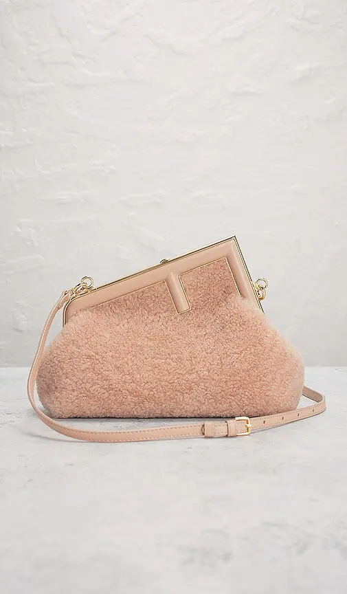 FWRD RENEW Fendi Shearling First Bag