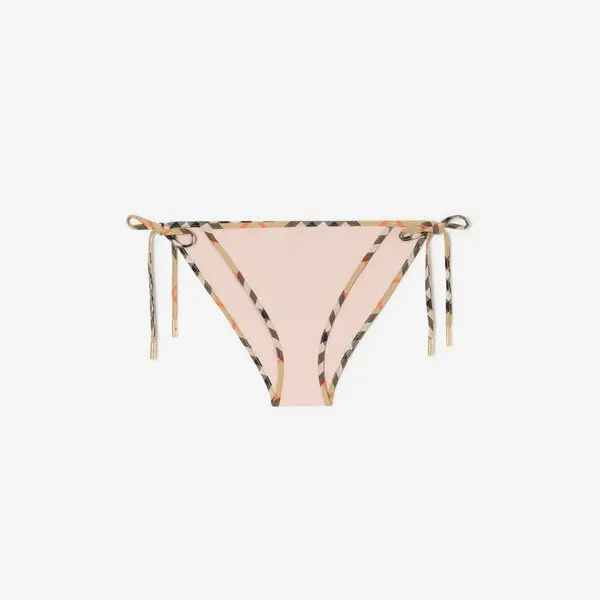 Burberry Check Trim Bikini Briefs - Bouquet Pink