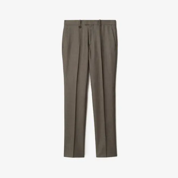 Burberry Sharkskin Wool Tailored Trousers