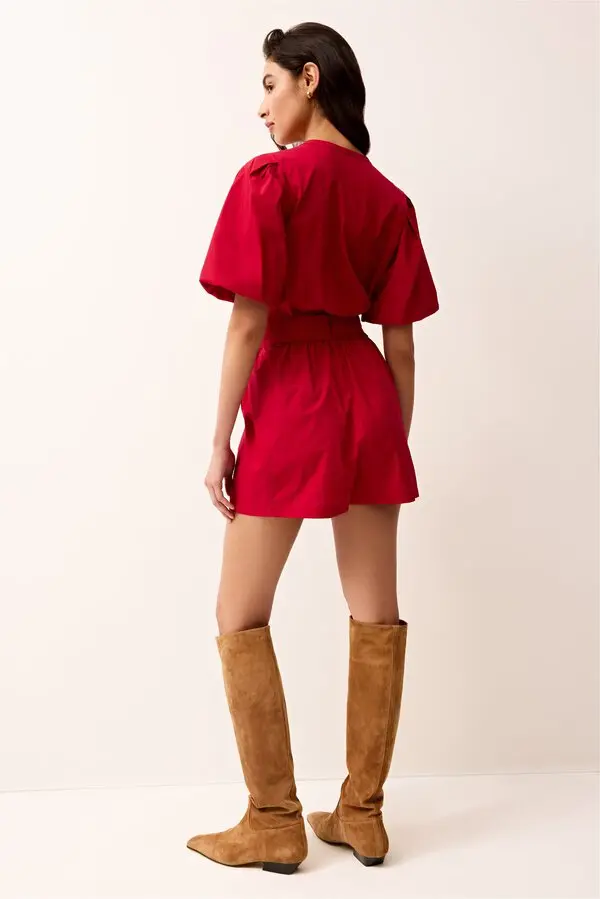 MARIE OLIVER Devin Romper - Currant