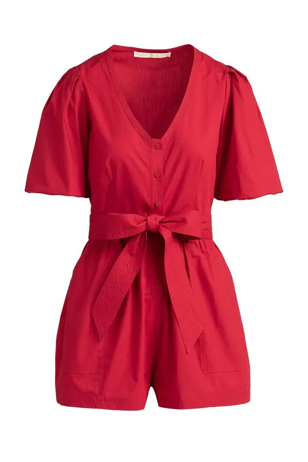MARIE OLIVER Devin Romper - Currant
