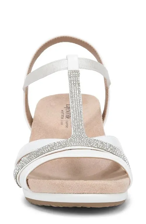 LIFESTRIDE Mimosa Slingback Platform Wedge Sandal - White