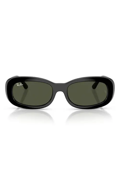 Ray-ban 56mm Oval Sunglasses - Black