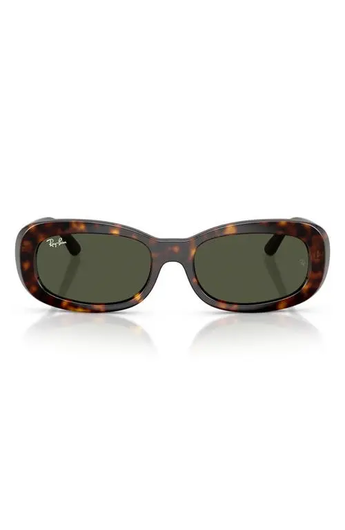 Ray-ban 56mm Oval Sunglasses - Havana