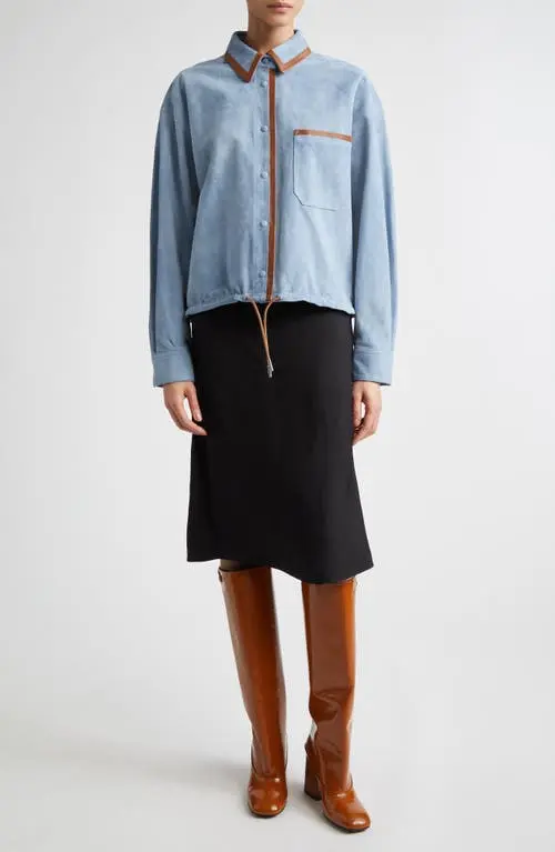 Marni Suede Drawstring Overshirt