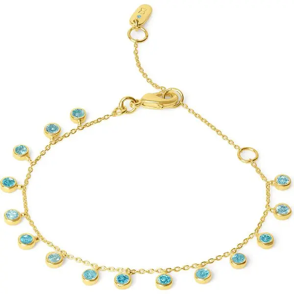 DEAN DAVIDSON Orsay Charm Bracelet - Sky Blue Cz