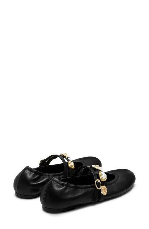 STUART WEITZMAN Socharming Mary Jane Flat - Black
