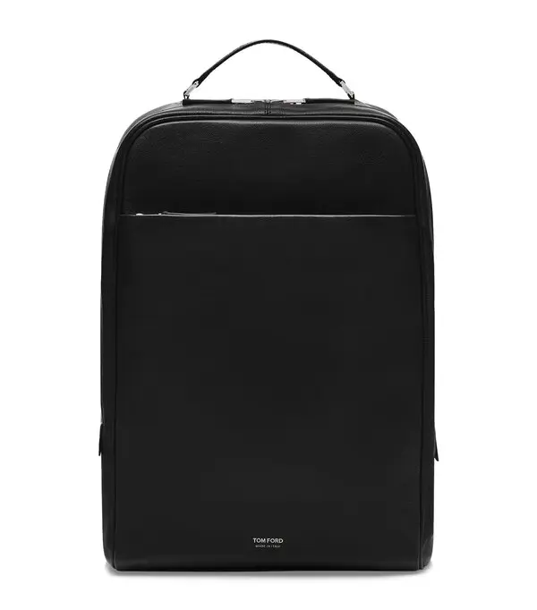 TOM FORD Leather Backpack - Black