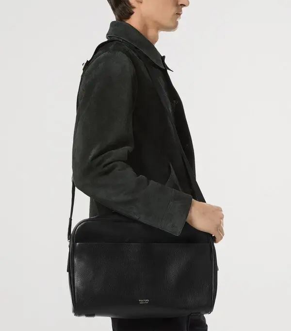 TOM FORD Leather Messenger Bag