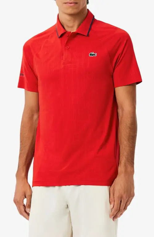 Lacoste Tennis Performance Slim Fit Polo - Red