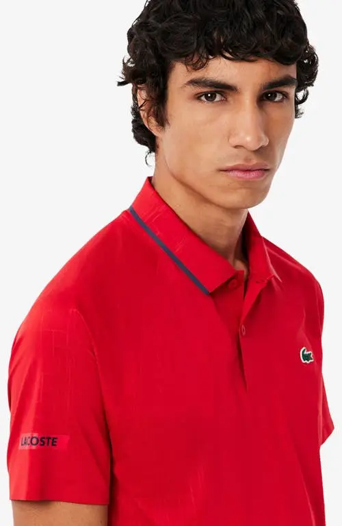 Lacoste Tennis Performance Slim Fit Polo - Red