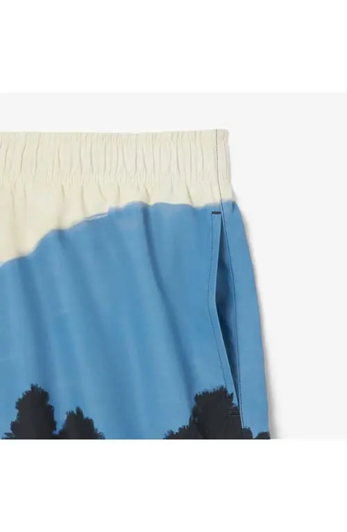 Lacoste Landscape Print Swim Trunks