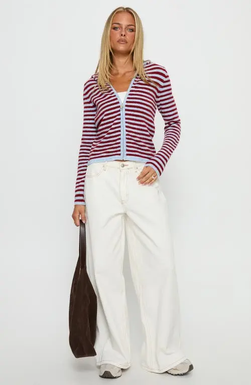 Princess Polly Striped Hooded Jacket