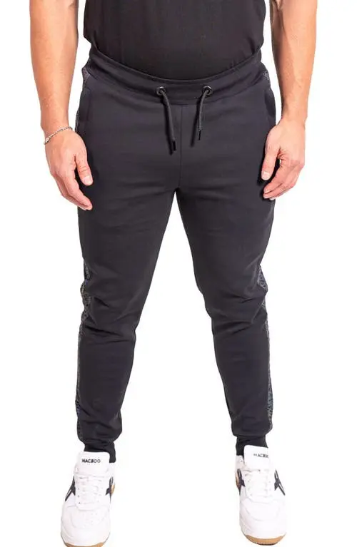 MACEOO Ascension Side Stripe Cotton Blend Joggers