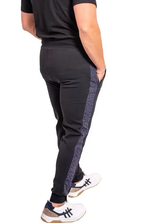MACEOO Ascension Side Stripe Cotton Blend Joggers