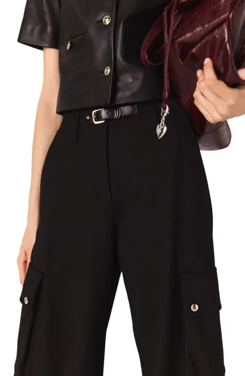 Maje Wool-blend Cargo Trousers