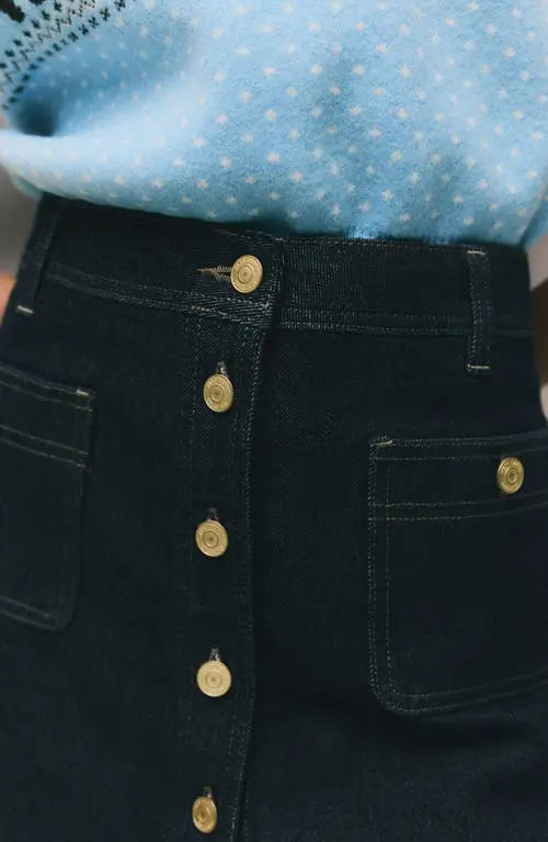 NEXT Patch Pocket Denim Miniskirt