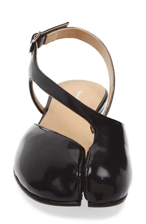 MAISON MARGIELA Tabi Slingback Flat - Black