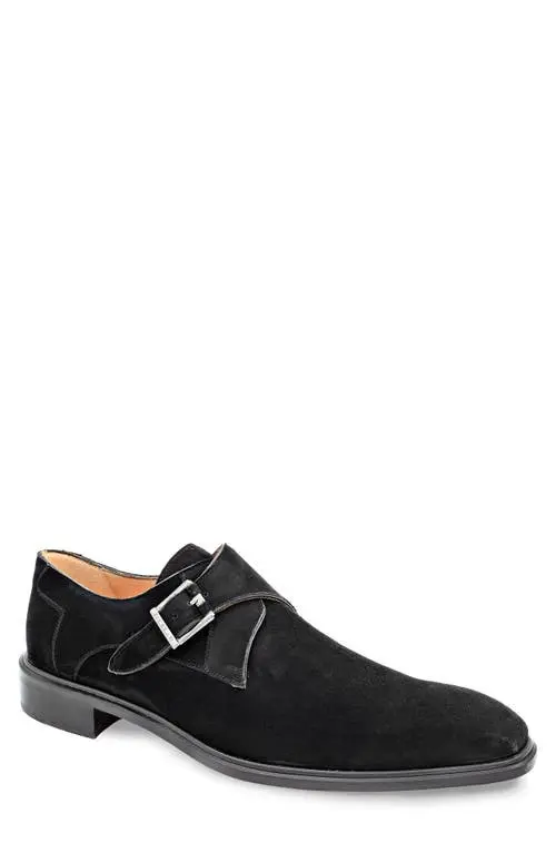 Mezlan Albini Monk Strap Shoe - Black