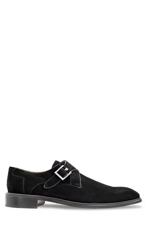 Mezlan Albini Monk Strap Shoe - Black