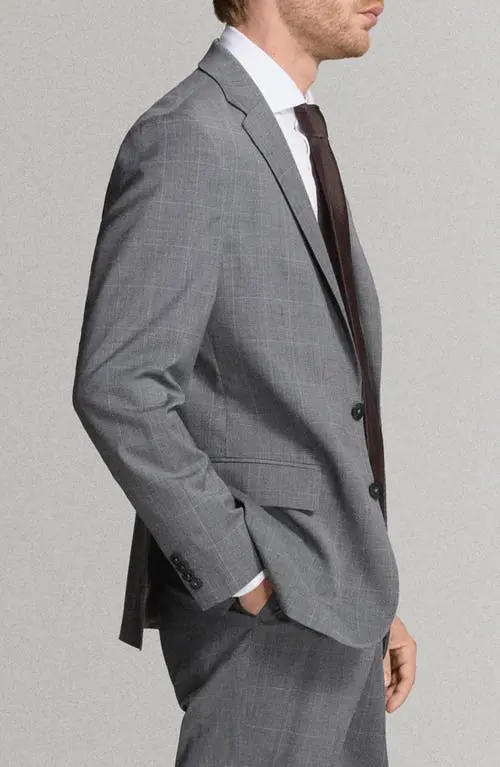 Mango London Regular Fit Blazer - Grey