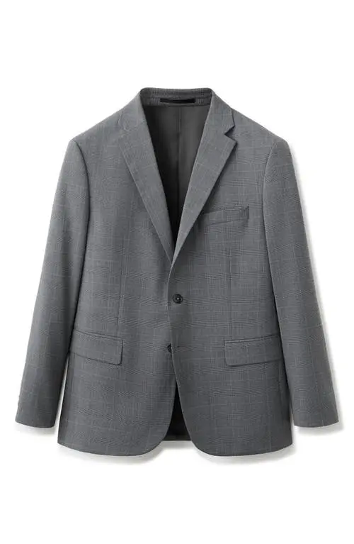 Mango London Regular Fit Blazer - Grey
