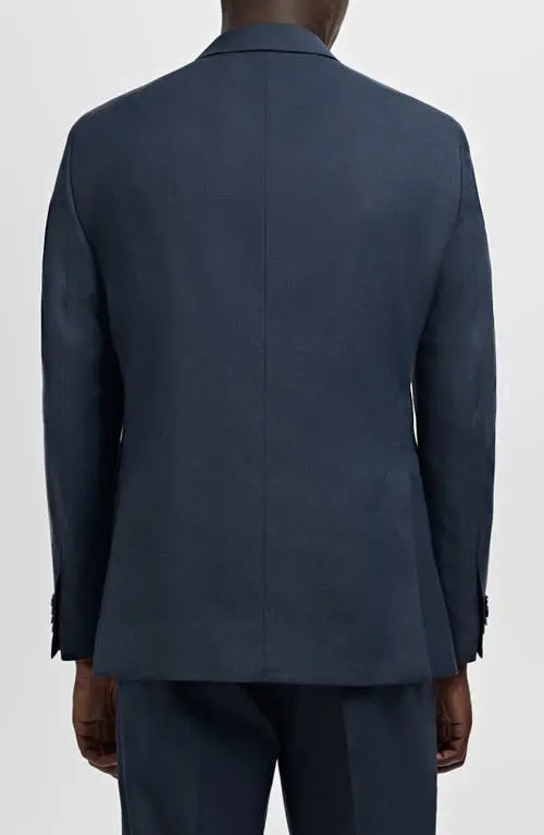 Mango London Regular Fit Blazer - Navy