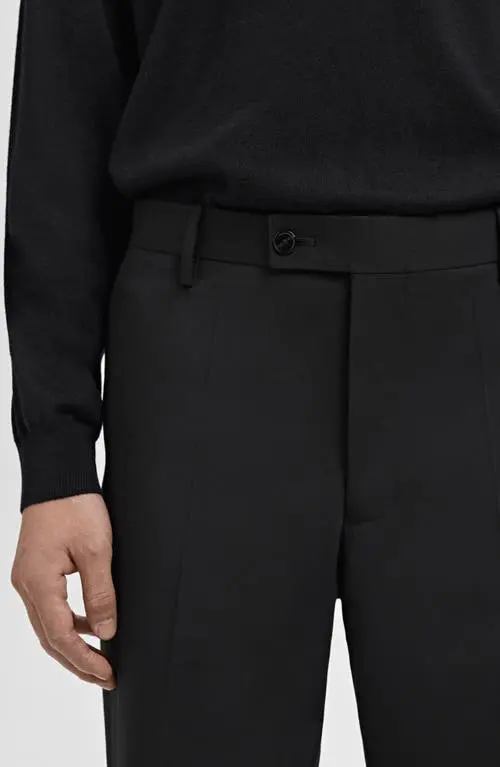 Mango London Regular Fit Dress Pants - Black