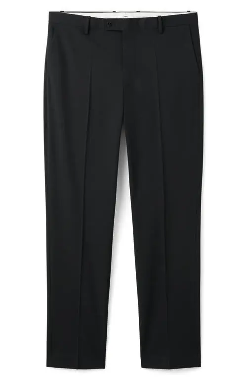 Mango London Regular Fit Dress Pants - Black