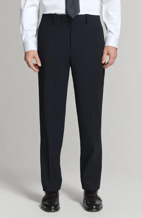 Mango London Regular Fit Dress Pants - Dark Navy