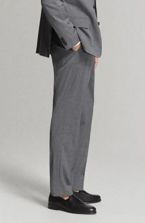 Mango London Regular Fit Dress Pants - Grey