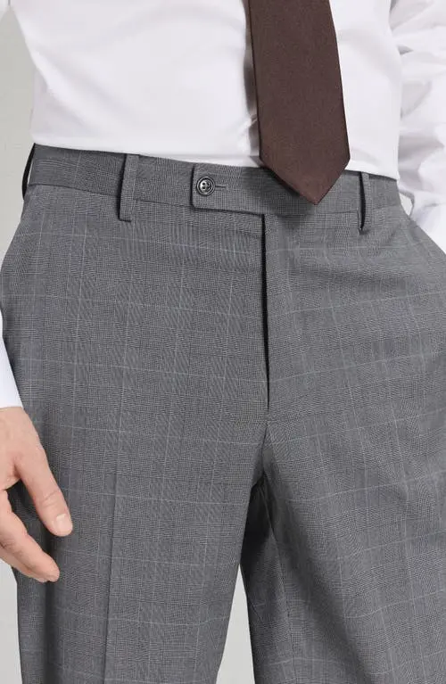 Mango London Regular Fit Dress Pants - Grey