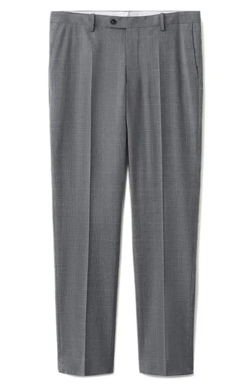 Mango London Regular Fit Dress Pants - Grey