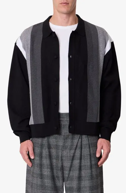 Mnml Stripe Collar Cardigan