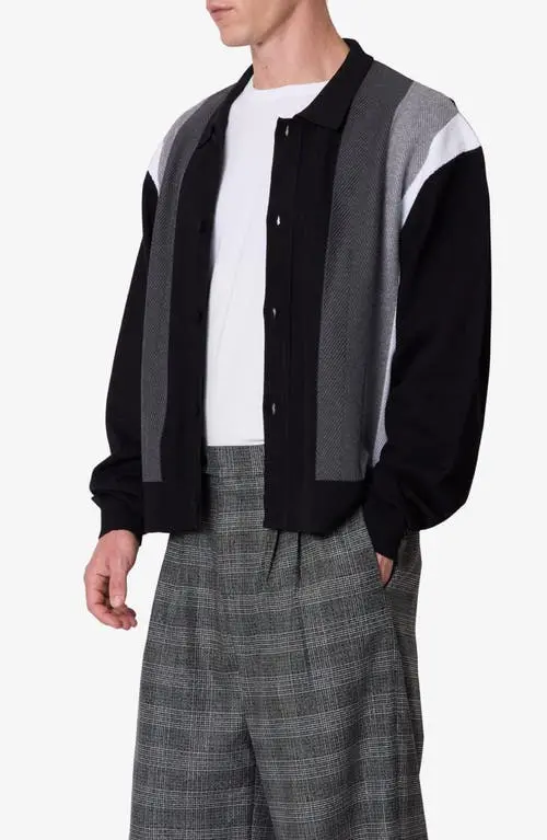 Mnml Stripe Collar Cardigan