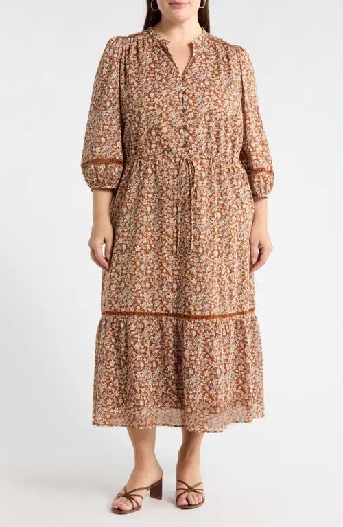 SUGARLIPS Ramsey Ditsy Harumy Midi Dress