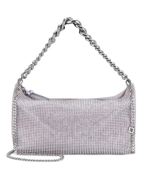 Rafe New York Eliza Diamante Shoulder Bag - Silver