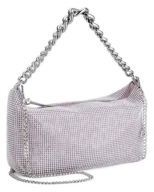 Rafe New York Eliza Diamante Shoulder Bag - Silver
