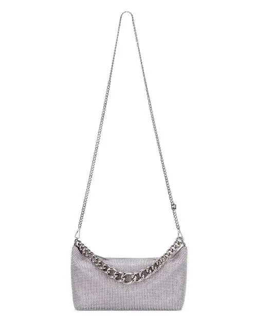 Rafe New York Eliza Diamante Shoulder Bag - Silver
