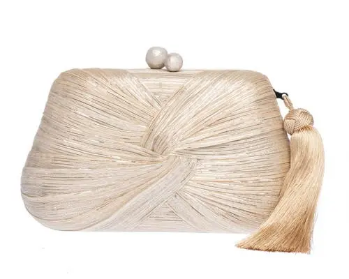 Rafe New York Rosie Draped Clutch - Natural