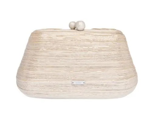 Rafe New York Rosie Draped Clutch - Natural