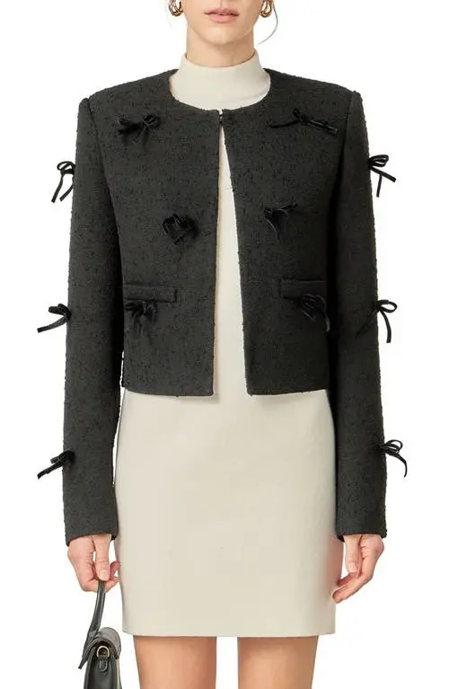 English Factory Boxy Fit Bow Jacket