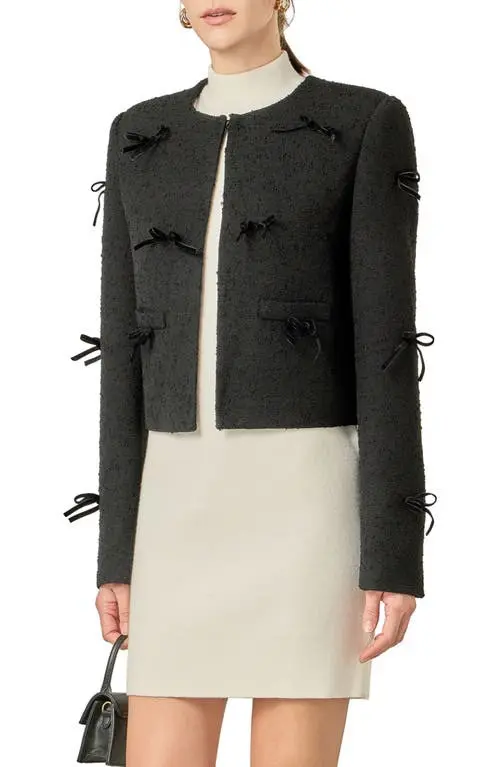 English Factory Boxy Fit Bow Jacket
