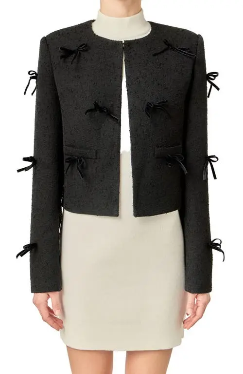 English Factory Boxy Fit Bow Jacket