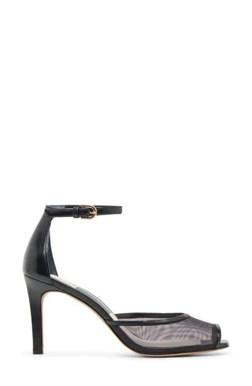Dolce Vita Serlo Ankle Strap Sandal - Onyx Mesh