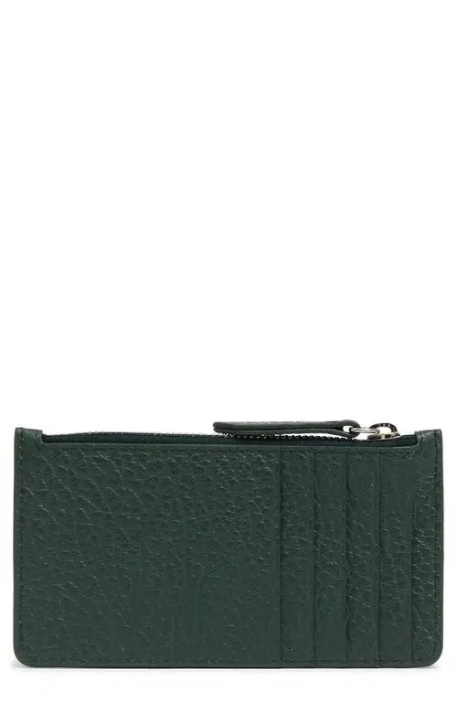 MAISON MARGIELA Zip Card Holder - Bottle Green