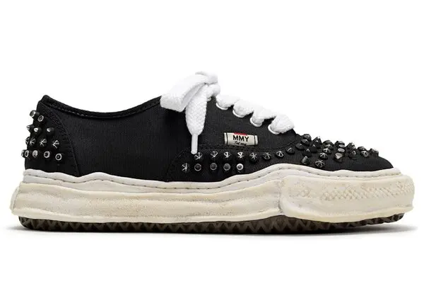 Mihara Yasuhiro Baker Og Sole Studded Canvas Low - Black