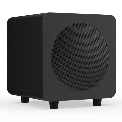 KANTO Sub6 6 In Sealed Powered Subwoofer - Matte Black