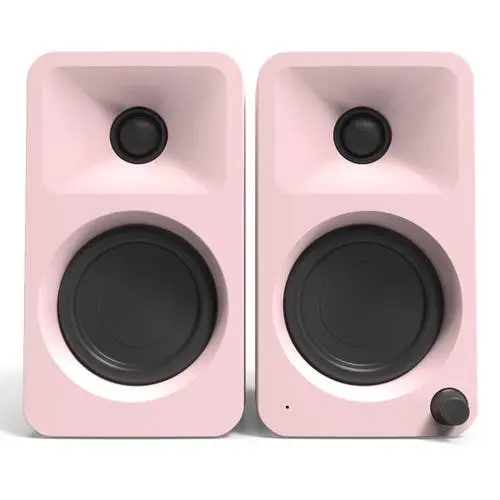 KANTO Ora Powered Reference Desktop Speakers With Bluetoothpair - Light Pink